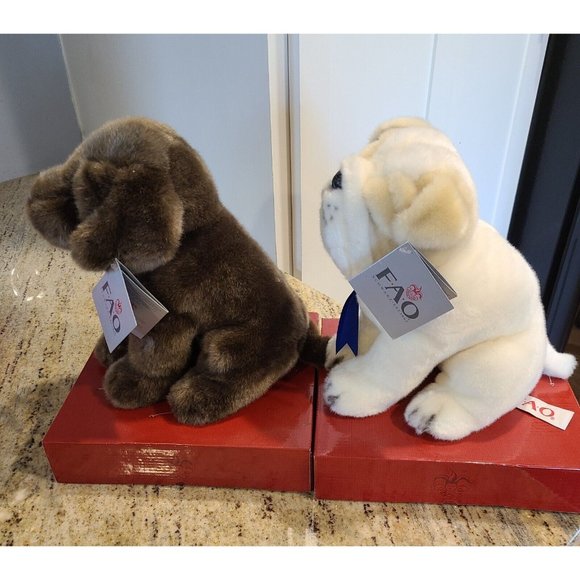 FAO Schwarz | Toys | Fao Schwarz English Bulldog Chocolate Lab Plush ...